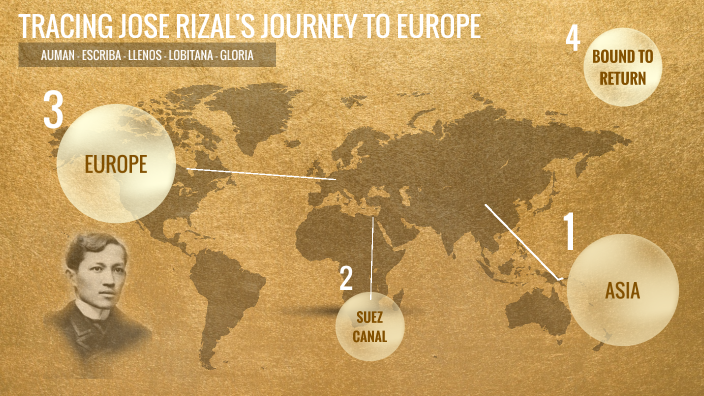 Tracing Jose Rizal's Journey to Europe by Jose Carlo Gloria on Prezi