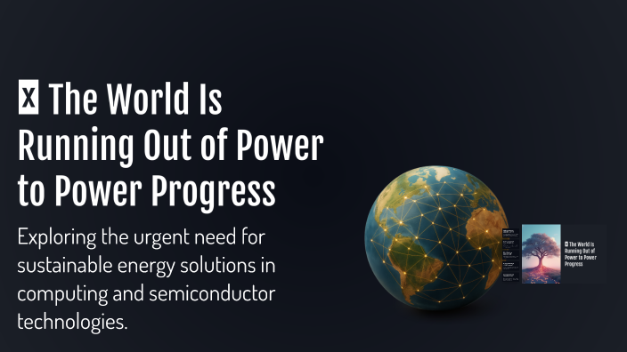 🌍 The World Is Running Out of Power to Power Progress by jaa awoong on ...