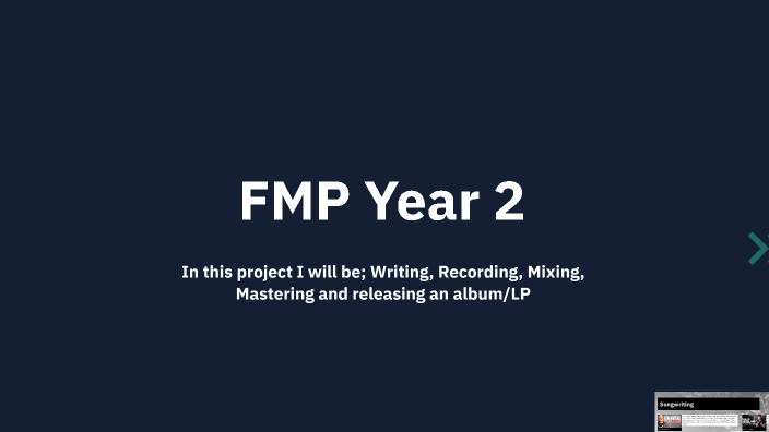 FMP year 2 by Dan Jones on Prezi