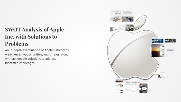SWOT Analysis of Apple Inc. with Solutions to Problems by Aditi ...