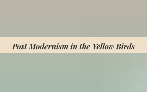 The Yellow Birds by on Prezi