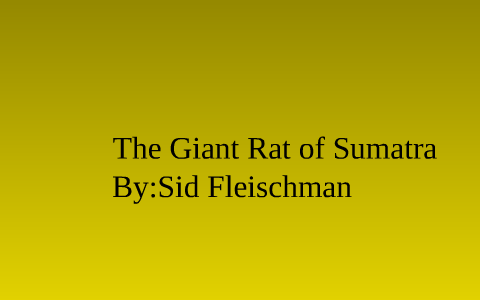 Giant Rat of Sumatra by Ethan Cunningham on Prezi
