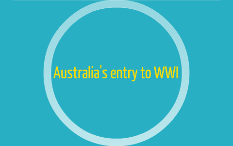 Australia's response to WWI by Karina Howard