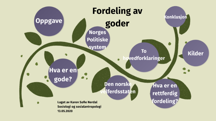 Hva er en rettferdig fordeling av goder i Norge? by karen Sofie Nerdal ...