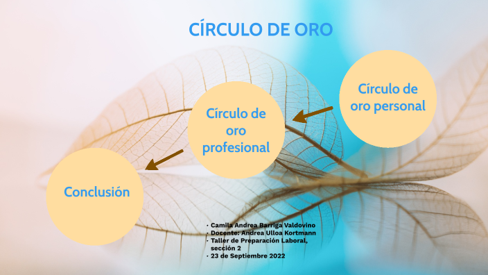 CÍRCULO DE ORO PERSONAL Y PROFESIONAL by CAMILA ANDREA BARRIGA ...