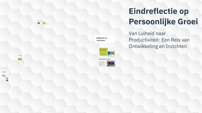Eindreflectie op Persoonlijke Groei by Sakina Amjahid on Prezi