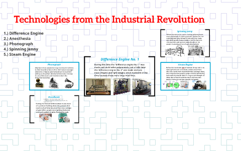 Technologies from the Industrial Revolution by tyler quick on Prezi