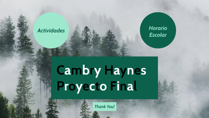 Proyecto Final by Cambry Haynes on Prezi
