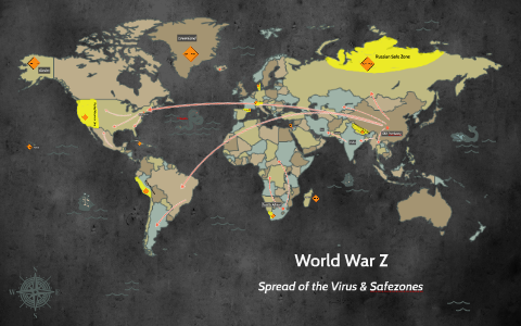 World War Z: Spread of the Virus and Safezone Locations by James ...