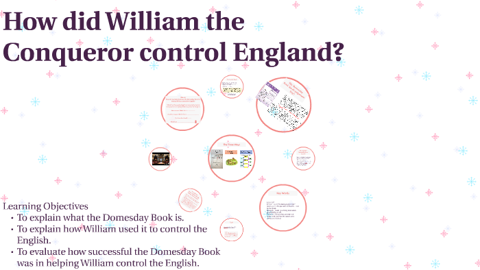 How did William the Conqueror control England? by Lillie Jones on Prezi