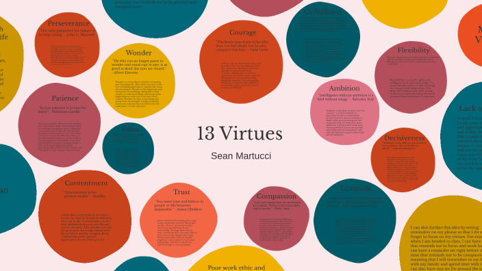 13 virtues by Sean Martucci on Prezi