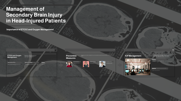 Management of Secondary Brain Injury in Head-Injured Patients by Jade ...