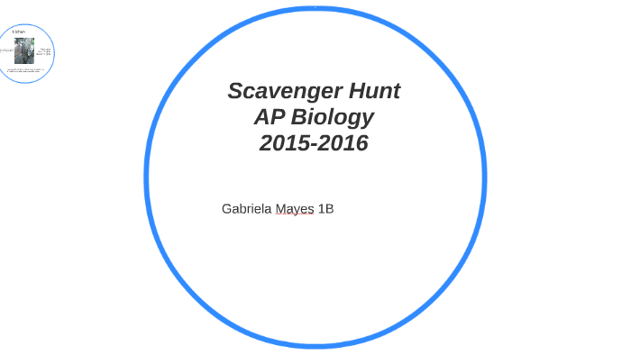 Scavenger Hunt AP Biology by Gabi Mayes on Prezi