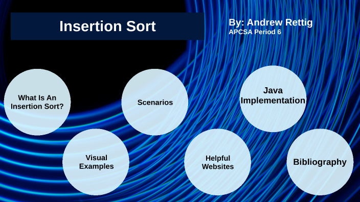 Insertion Sort by Andrew Rettig on Prezi