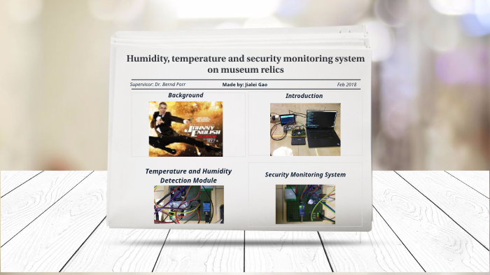 Humidity, temperature and security monitoring system on museum relics ...