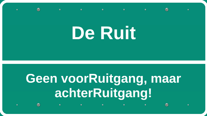 De Ruit? by Mirthe Jansen on Prezi