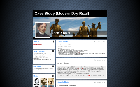 Case Study (Modern Day Rizal) by Ujane Estrada on Prezi