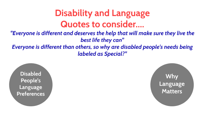 Disability and Language by michael Perkins on Prezi