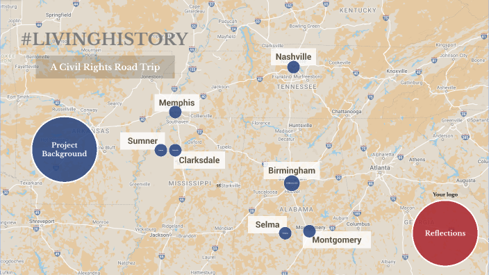 Civil Rights Trip Map by Jordan Dominguez on Prezi