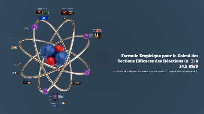 Formule Empirique pour le Calcul des Sections Efficaces des Réactions ...
