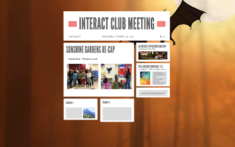INTERACT CLUB MEETING by Ryan Romero on Prezi