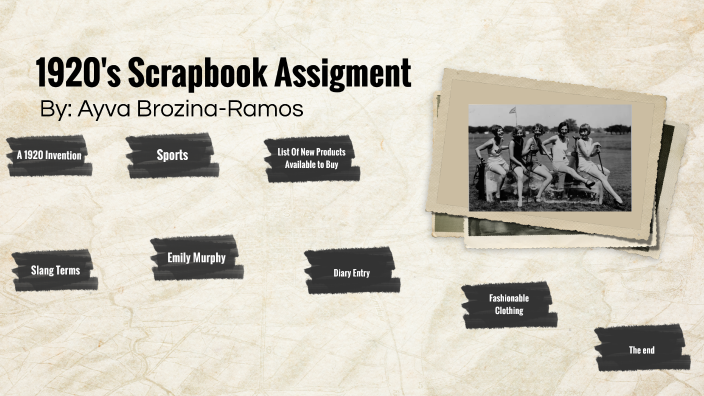 1920's Scrapbook Assignment by Ayva Brozina-Ramos on Prezi
