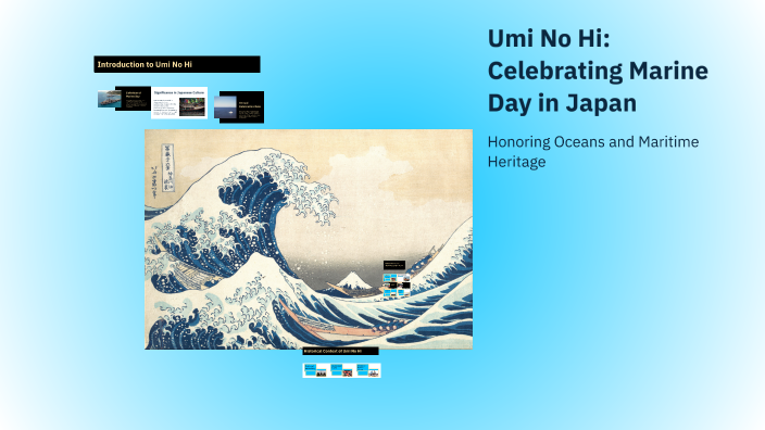 Umi No Hi: Celebrating Marine Day in Japan by Mohamed El basmaki on Prezi