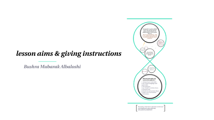 lesson aims & giving instructions by bushra albaloshi on Prezi