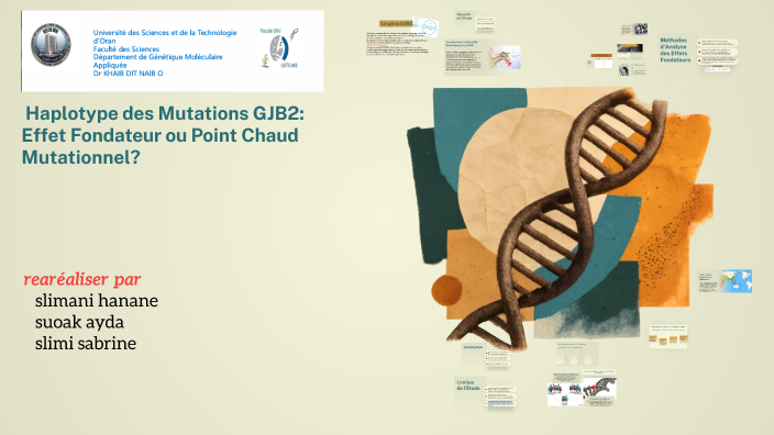 Analyse Haplotype des Mutations GJB2: Effet Fondateur ou Point Chaud ...