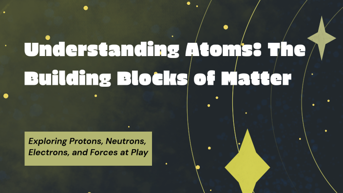 Understanding Atoms: The Building Blocks of Matter by Harrison ...