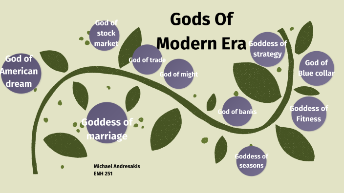 Gods of modern times by Michael Andresakis Jr on Prezi