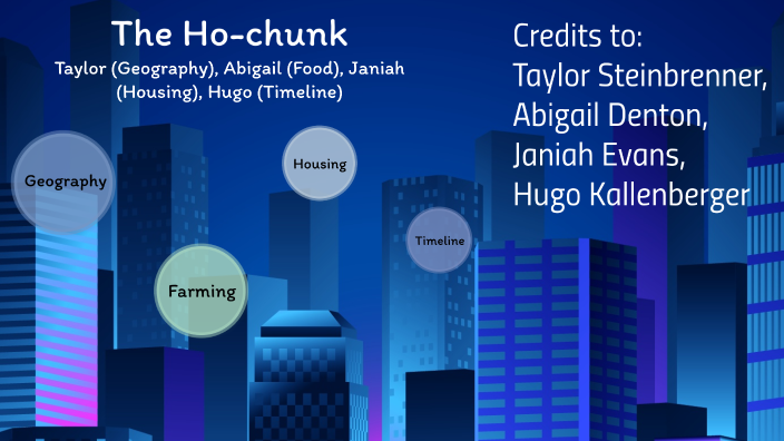 Ho-Chunk presentation by TAYLOR STEINBRENNER on Prezi