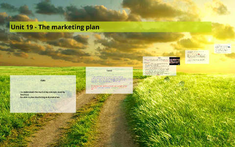 Unit 19 - The marketing plan by Jacqui Chambers