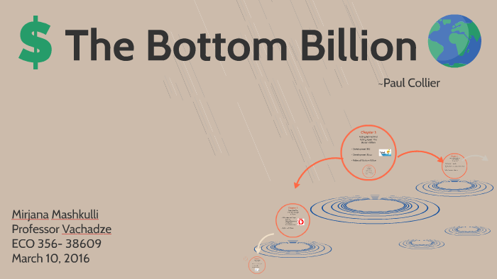 The Bottom Billion: Why The Poorest Countries Are Failing An by Mirjana ...