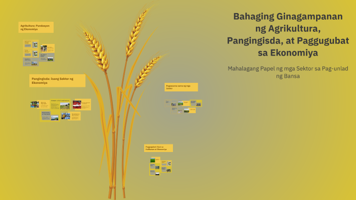 Bahaging Ginagampanan ng Agrikultura, Pangingisda, at Paggugubat sa ...
