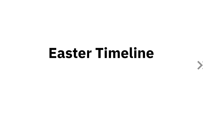 Easter Timeline by John Wilson on Prezi