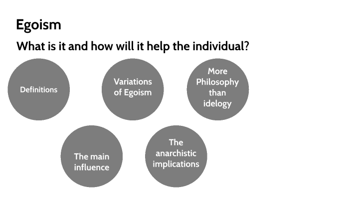 Egoism, what is it, and how it helps the individual by Jonathan Gee on ...
