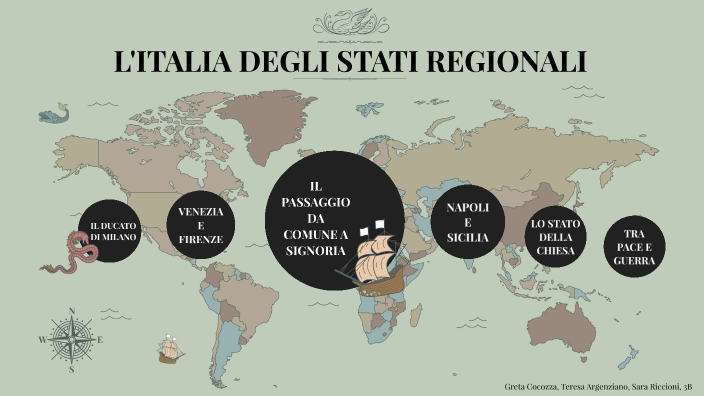 L'Italia degli stati regionali by Greta Cocozza on Prezi