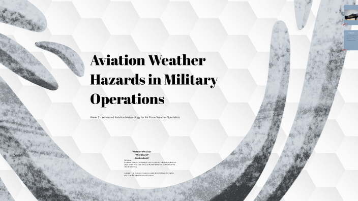 Aviation Weather Hazards in Military Operations by H D on Prezi