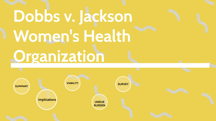 Dobbs v. Jackson Women's Health Organization by Ethan McCullough on Prezi