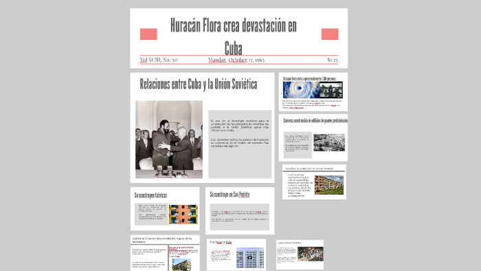 Huracán Flora crea devastación en Cuba by Miguel Colmenares on Prezi