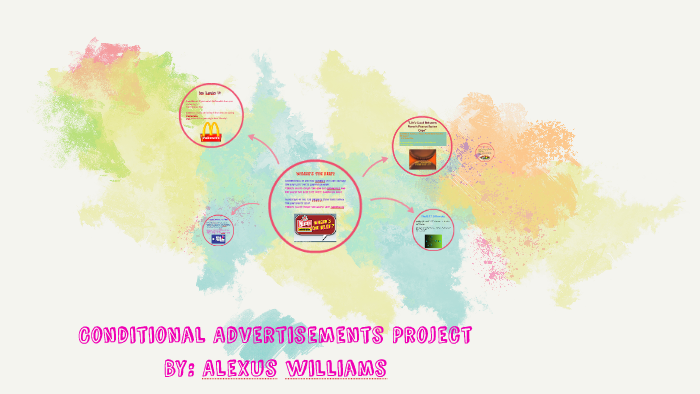 Conditional Advertisements Project by alexus williams