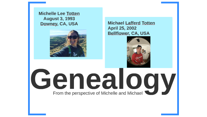 Genealogy: by Michelle Totten