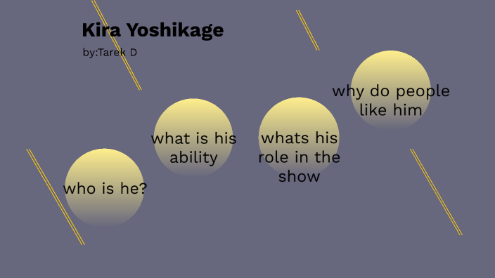 kira Yoshikage by Tarek Dahri on Prezi
