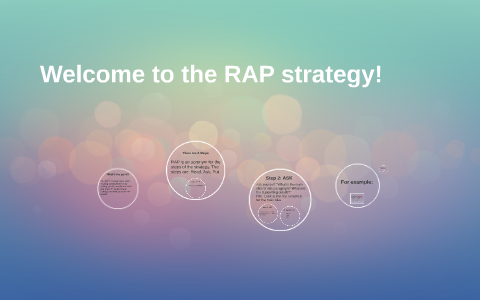Welcome to the RAP strategy! by Kristin Black on Prezi