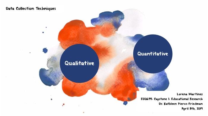 qualitative and quantitative data collection techniques by Lorena ...