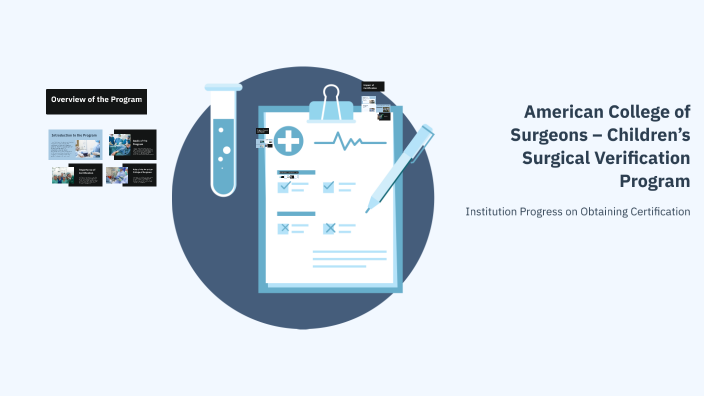 American College of Surgeons – Children’s Surgical Verification Program ...