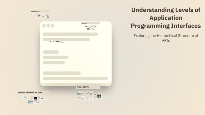 Understanding Levels of Application Programming Interfaces by Cristopher Sulla on Prezi