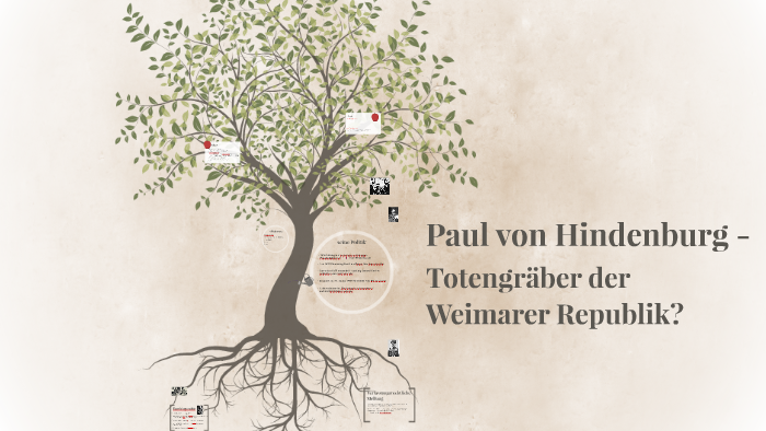 Paul von Hindenburg - Totengräber der Weimarer Republik? by Laura ...