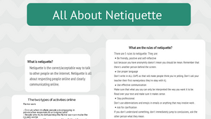 Netiquette poster by Namatullah Alidost on Prezi Design